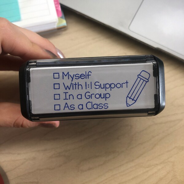 Checklist Stamp, Checklist Self-inking Teacher Stamp, Teacher Checklist ...