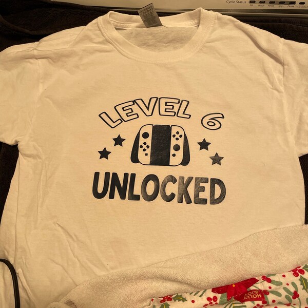 Level 6 Unlocked Svg, Png, Eps, and Dxf Files - Video Games - Birthday ...