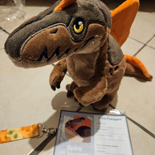 Spiro the Spinosaurus - Dinosaur Plush Toy - Etsy
