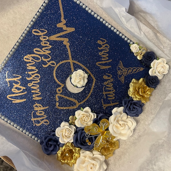 Next Stop Nursing School Graduation Cap Topper - Etsy