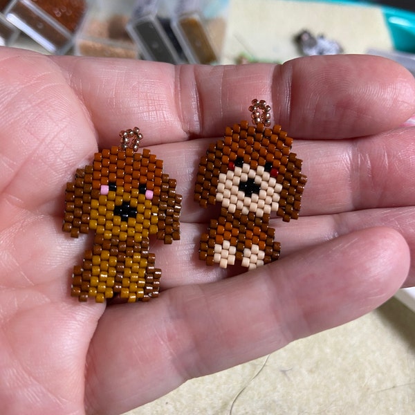 Labradoodle Dog, Labrador Poodle Bead Graph PATTERN, Miyuki Brick ...