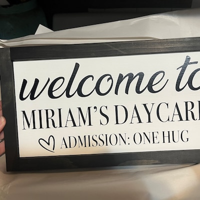 Welcome to Daycare Sign, Daycare Sign, Daycare Provider Gift, Daycare ...