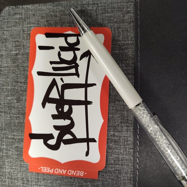 Hello My Name is Green Indestructible Eggshell Graffiti Sticker Pack of ...