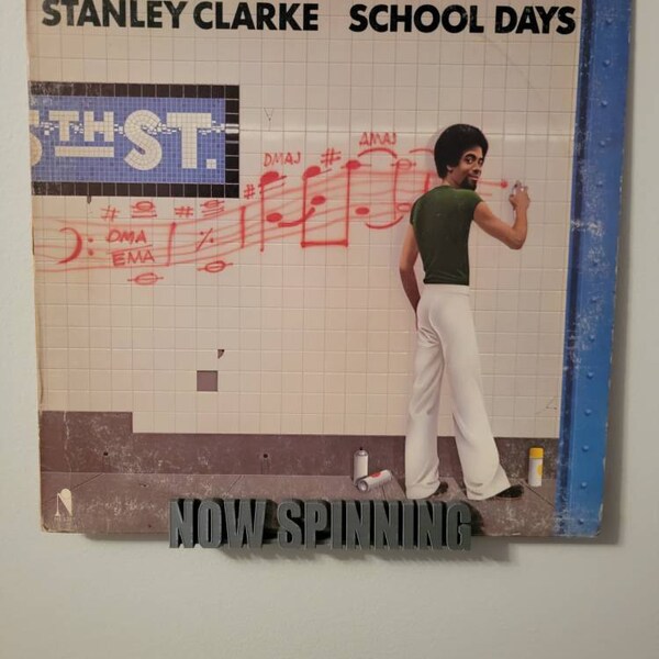 Now Spinning Display Stand | Wall Mount | Vinyl Record Display Stand - Etsy