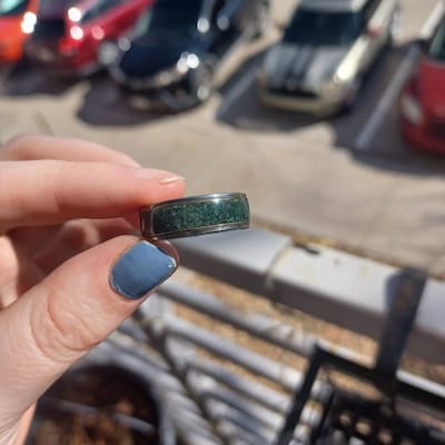 Preseli Bluestone Ring, Earth Stone Ring, Healing Crystal Ring, Healing ...