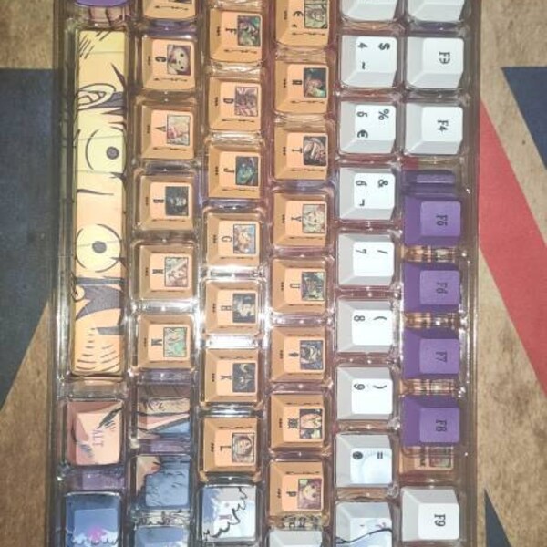123 Keys Pirates' Wanted Posters Theme Keycap, Hito Hito No Mi Model ...