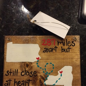 Best Friend Gift Wood Friendship Sign Long Distance Sign - Etsy