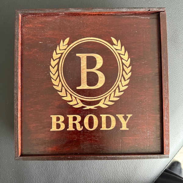 Groomsmen Gifts Box, Empty Personalized Groomsmen Gift Box, Wooden Gift ...