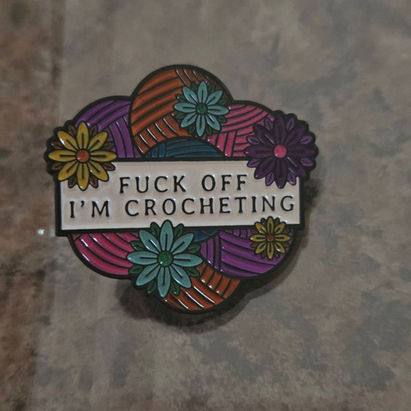 Funny Crochet Vinyl Sticker, Crocheter Joke Gift, Crochet Life Hooker ...