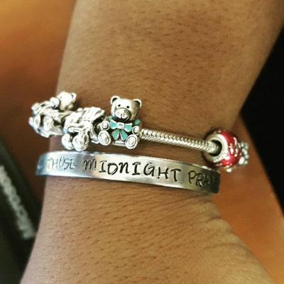 Custom Bracelet Cuff, Personalized Bracelet, Custom Cuff, Handstamped ...