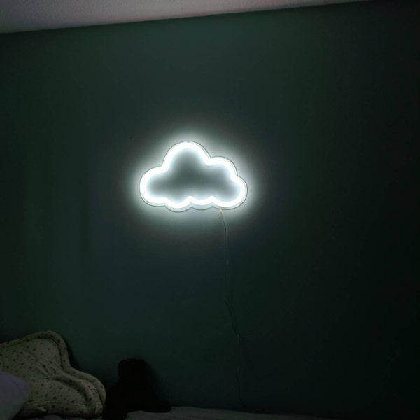 Cloud LED Neon Sign, Cloud Art, Neon for Home, Cloud, Hanging Cloud ...
