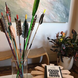 Camp Mini Arrow Set No. 3 Three Mini Wooden Arrow Hand - Etsy