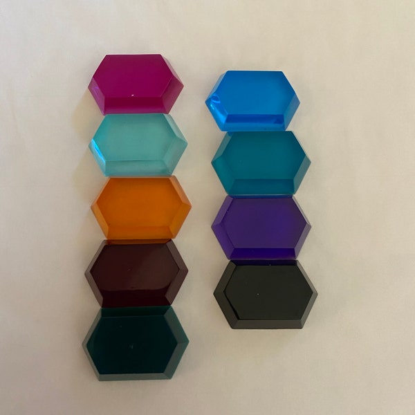 Rupees, Hexagon, Cosplay Gem, Flat Back Jewel, Cabochon for Costume ...