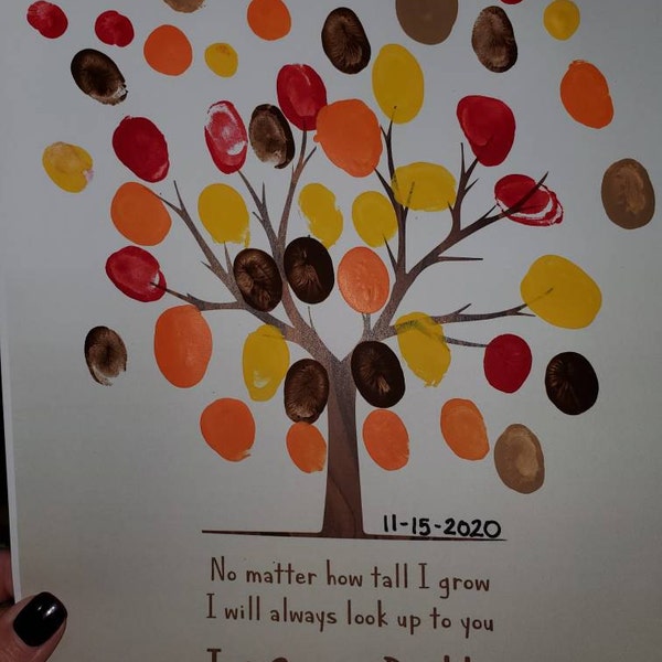 No Matter How Tall I Grow / Tree Handprint Hands Art Craft / Fathers ...