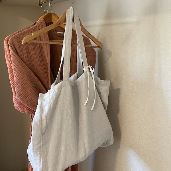 Heavy Linen Bag in Various Colors, Linen Market Bag, Linen Hand Bag ...