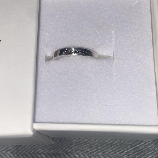 Script Name Ring, Sterling Silver Personalized Rings, Personalized ...