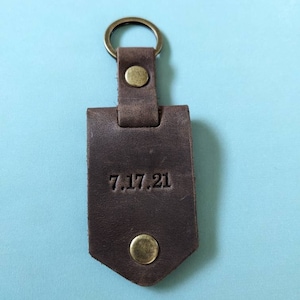 Man Accessory Leather Keychain With Photo, Personalized Gifts for Him ...