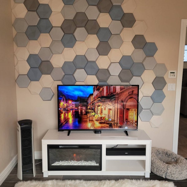 DECORATIVE ACOUSTIC Panels - Soundproof Tile - Dampening Foam Panels ...