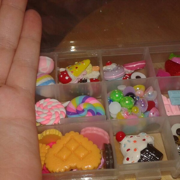 100 Pieces Mixed Flatback Sweet Treats Food Desserts Kawaii Cabochons ...