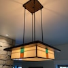 Dining Room Light Fixture Mission Style - Vintage Style Glass - Etsy