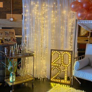 8 Light up Number, Cardboard Number, Battery Operated, Marquee Number ...