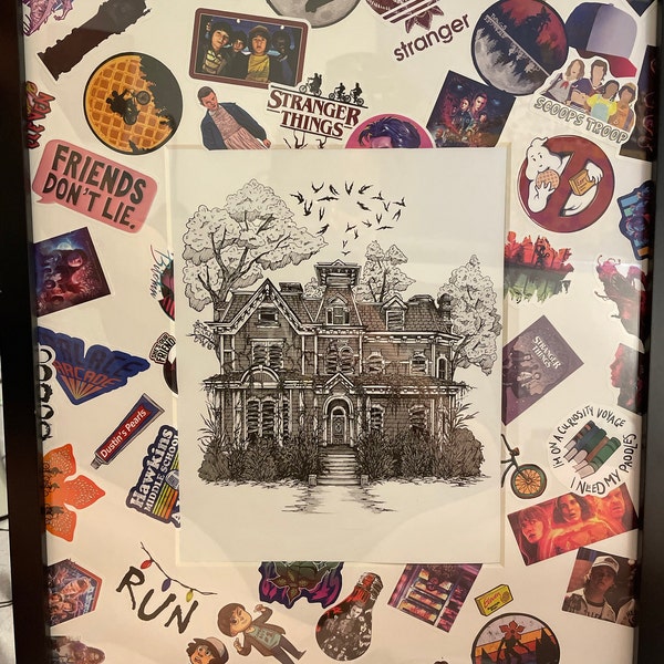 Creel House - Stranger Things Spooky House Wall Decor Fine Art Print - Etsy
