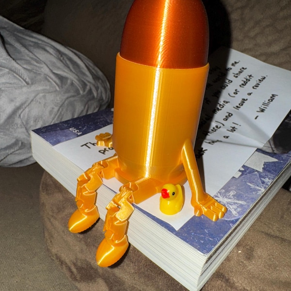 Bullet Buddy – 3D Printed Articulated Bullet Toy | Gun Lover’s Gift ...