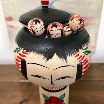 Japanese Nativity Set, Kokeshi Dolls Nativity Set, Nativity Scene ...