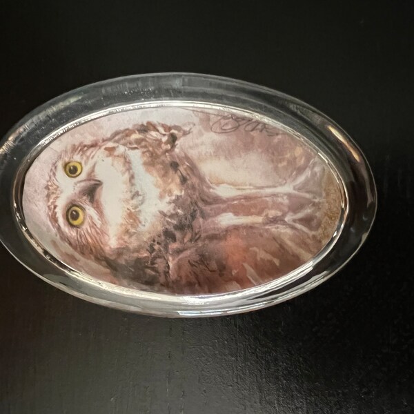 Large Round Paperweight Frame | Glass Paperweights Designed to Display ...