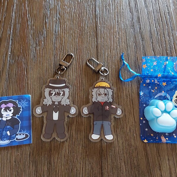 3 Inch Roblox Forsaken Acrylic Keychain Charms Survivor Set (RETIRED ...