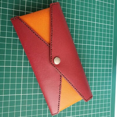 PDF Leather Pattern. Long Envelope Wallet Pattern and how To Video - Etsy