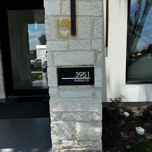 LED House Number Sign,metal Address Lightbox,modern Home Decoration ...