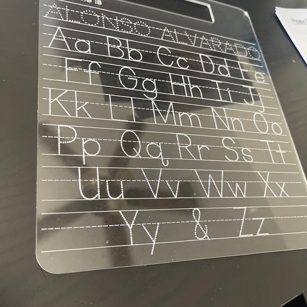 Childs ABC 123 Shapes Tracing Pad SVG FILE / Svg, Pdf, Png - Etsy