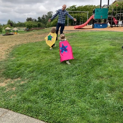 SUPERHERO POWER CAPES, Single-sided With Emblem and Initial - Etsy