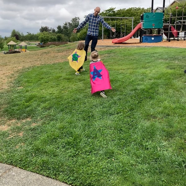SUPERHERO POWER CAPES, Single-sided With Emblem and Initial - Etsy