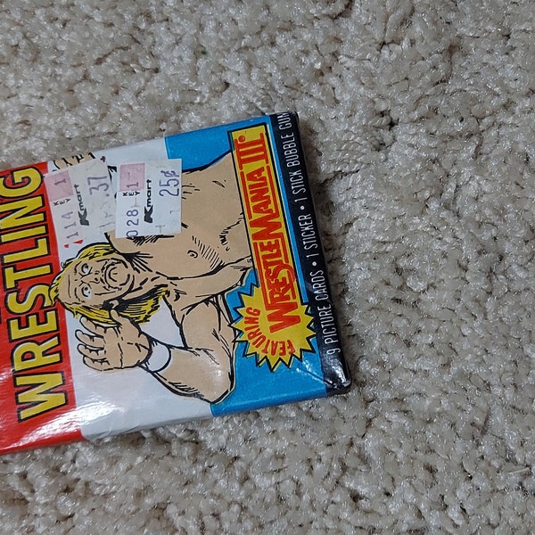 Vintage WWF Cards Wrestling 1 Pack of Cards Topps 1987 Unopened Pack of ...