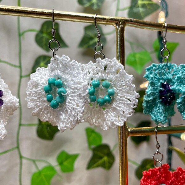 Jewelry Tutorial, Easy Crochet Pattern, Crochet Earrings Pattern ...