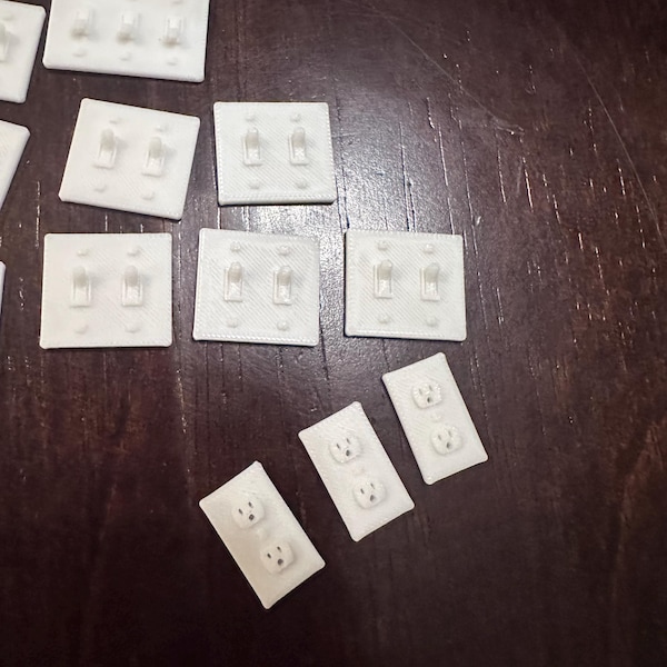 1/12 Scale Miniature Light Switches - Digital STL File - Etsy