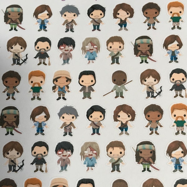TWD Zombie Apocalypse Stickers - Etsy
