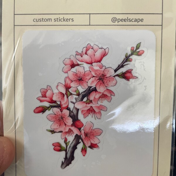 Watercolor Mountain Forest Landscape Sticker - Waterproof Nature ...