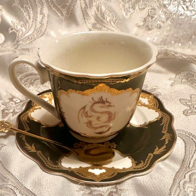 Green, Blue, or Pink Porcelain Cat Tea Set, 7 or 11 Pieces, Food Safe ...