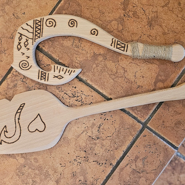 Handcrafted Moana Oar, Moana Paddle, Wooden Oar, Moana Costume, Moana ...
