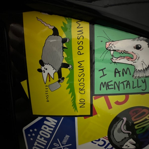 No Crossum Possum Sticker - Etsy