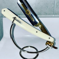 Golden Straight Razor Necklace Barber Wet Shaver Chain Stainless ...