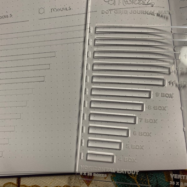 Mama Makes Journal Mate Mini Acrylic Bullet Journal Ruler and Stencil ...