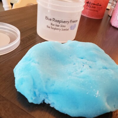 Blue Raspberry Freeze Icee Slime Scented Slime - Etsy