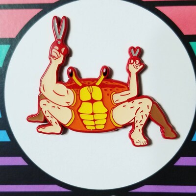 Merperson Reverse Mermaid Merman Mershark Mercrab Rainbow Enamel Pin - Etsy