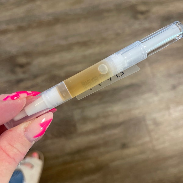 60 (1.75x0.66") Clear Foil Labels Personalized Cuticle Pen, Lash ...