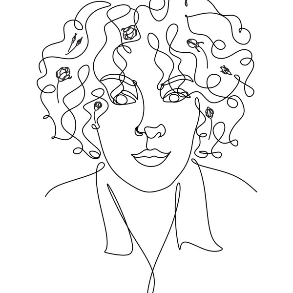 LINE ART COMMISSION. One Line Portrait From Photo. Custom Line Drawing ...