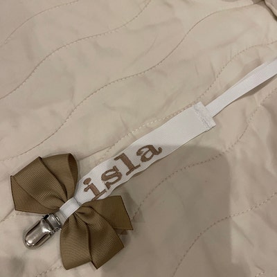 Pacifier Clip Monogram Pacifier Clip Baby Girl Personalized Baby Gift ...